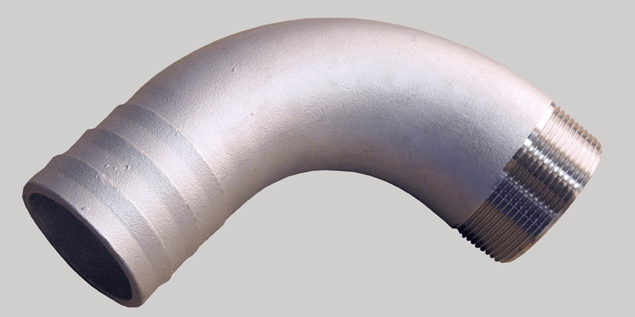 FTG,90,HOSE BARB-MNPT,SS - pierce