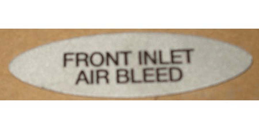 TAG-O,FRT INLET AIR BLEED - pierce