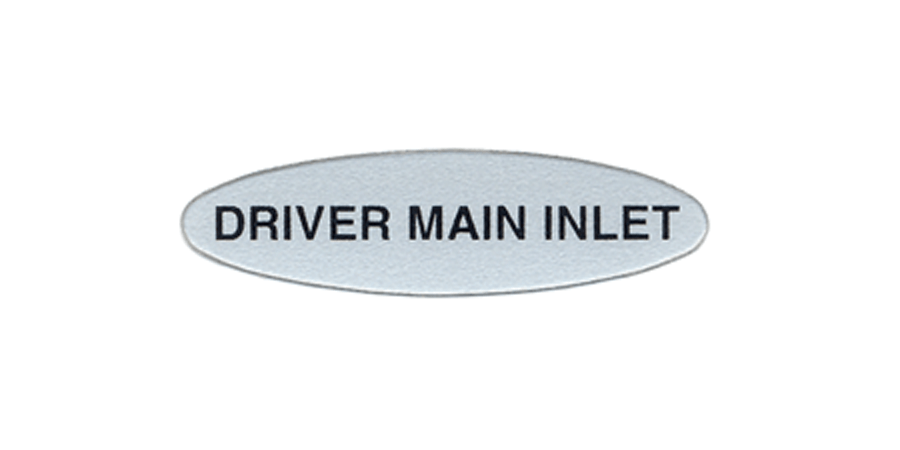 TAG-O,DRVR MAIN INLET - pierce