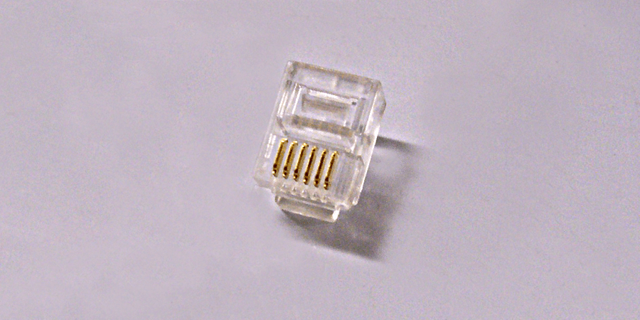 CONNECTOR,RJ-12 MODULAR PLUG - pierce