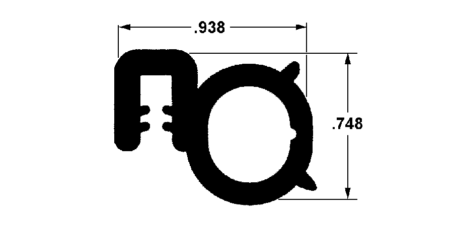SEAL,RUBBER,CAB DOOR PERIMETER - pierce