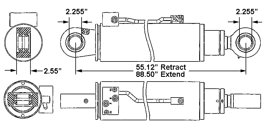 CYLINDER,HYD,ELEVATION - pierce
