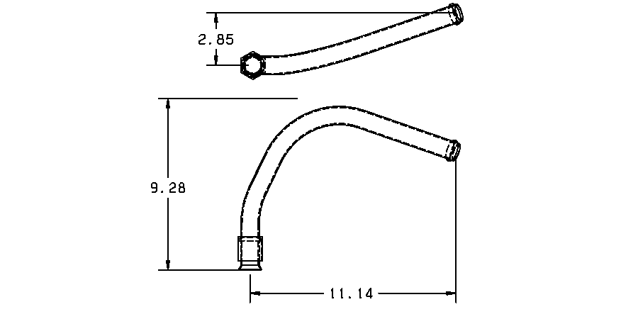 TUBE,COOLANT FILL,S60 - pierce