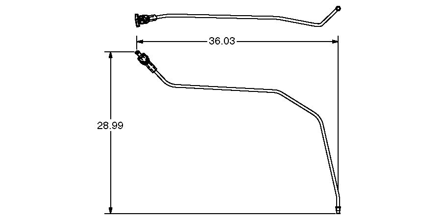 TUBE,DIPSTICK, ENGINE OIL ASSY - pierce
