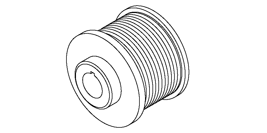 PULLEY,2.97 DIA,ALT DRIVE - pierce