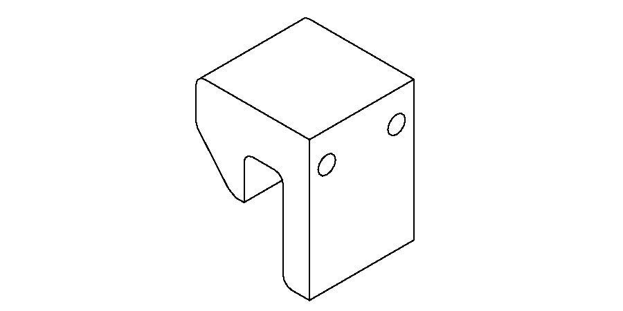 LATCH BLOCK,T/T STEP,NYLON - pierce