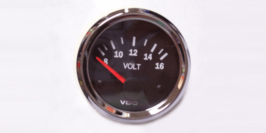 GAUGE,VOLTMETER 8/16V,VDO(CHR) - pierce