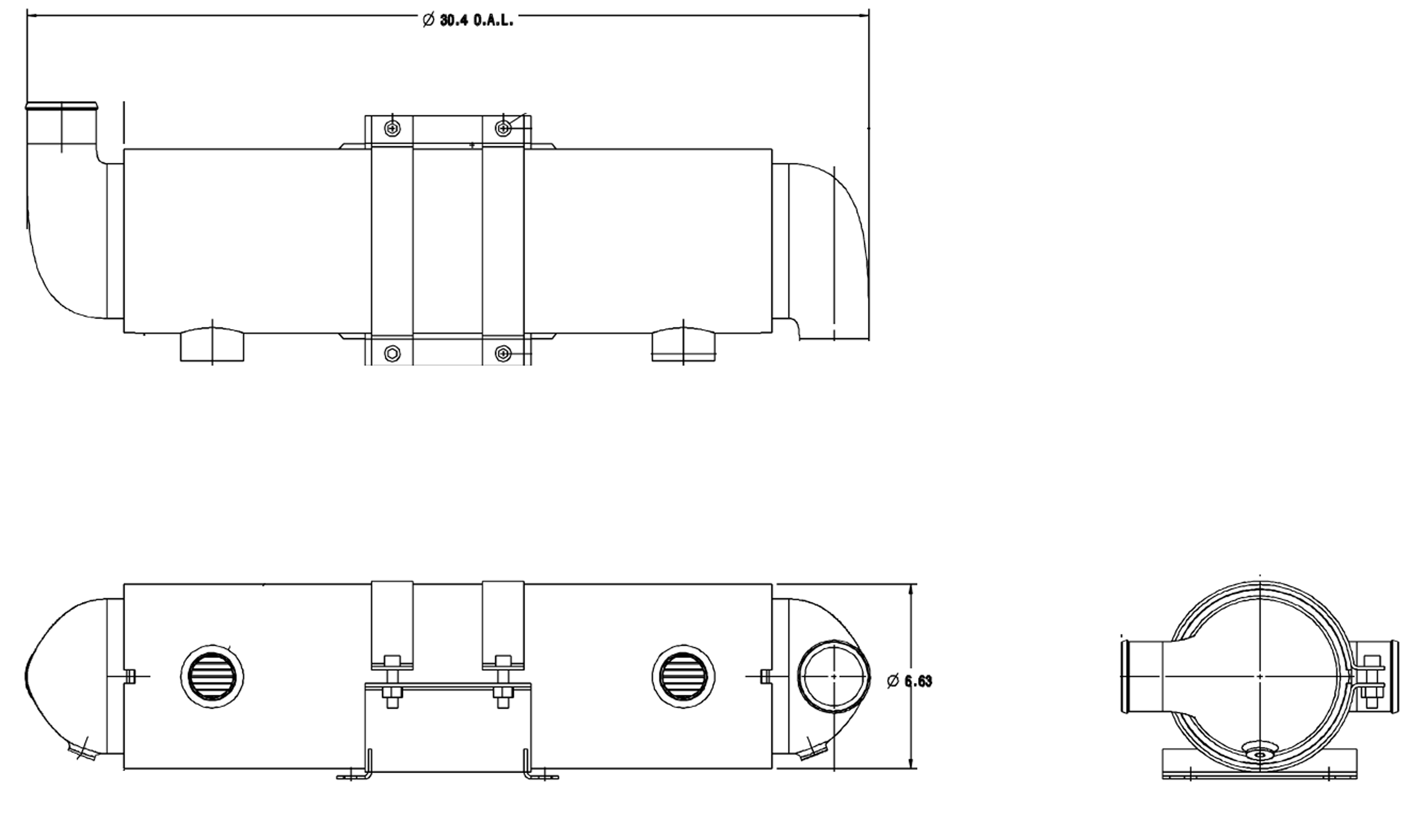 OIL COOLER,TRANS,SINGLE PASS - pierce