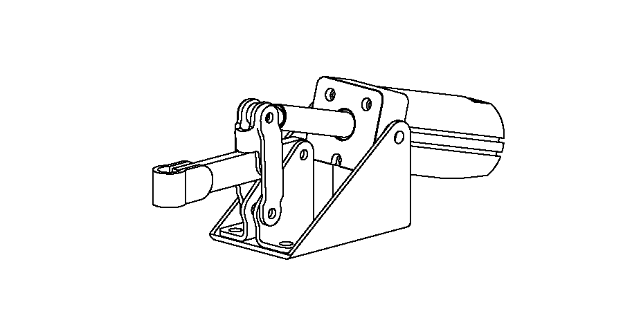 CLAMP,TOGGLE,AIR ACTUATED, HLR - pierce