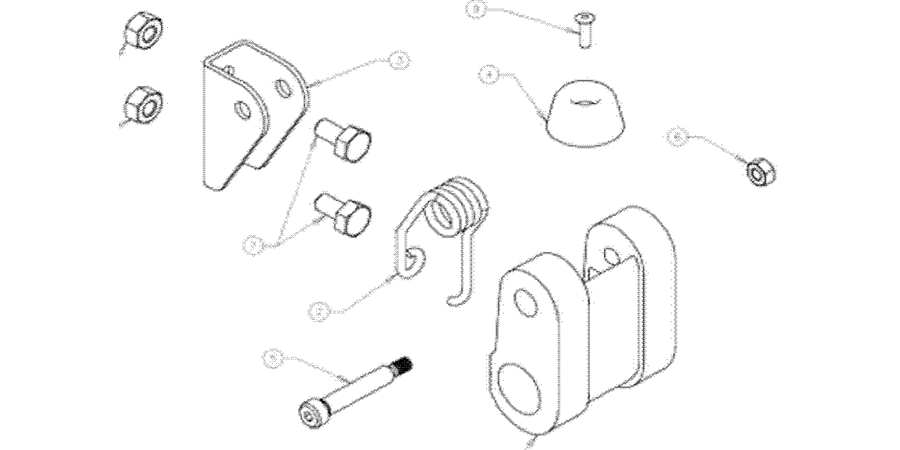 HANDLE BRACKET ASSY,GORTITE - pierce