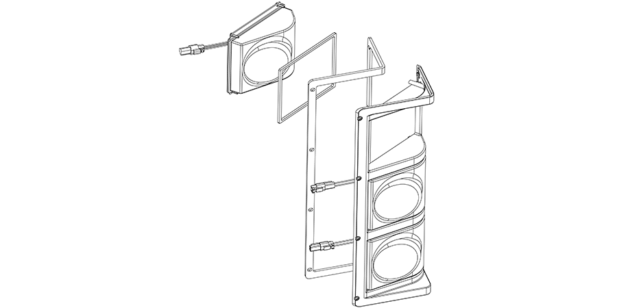 LIGHT,WELDON,TRI-CLUSTER,PS - pierce