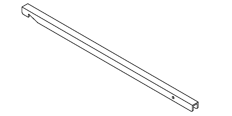 LATCH CHANNEL,SLIDEOUT TRAY,AL - pierce
