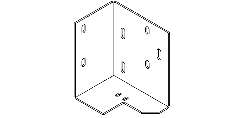 STOP MOUNTING BRACKET,LH HINGE - pierce