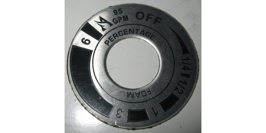 LABEL,DIAL FACE,95GPM - pierce