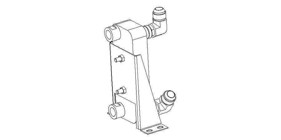 COOLER,OIL,HYDRAULIC - pierce