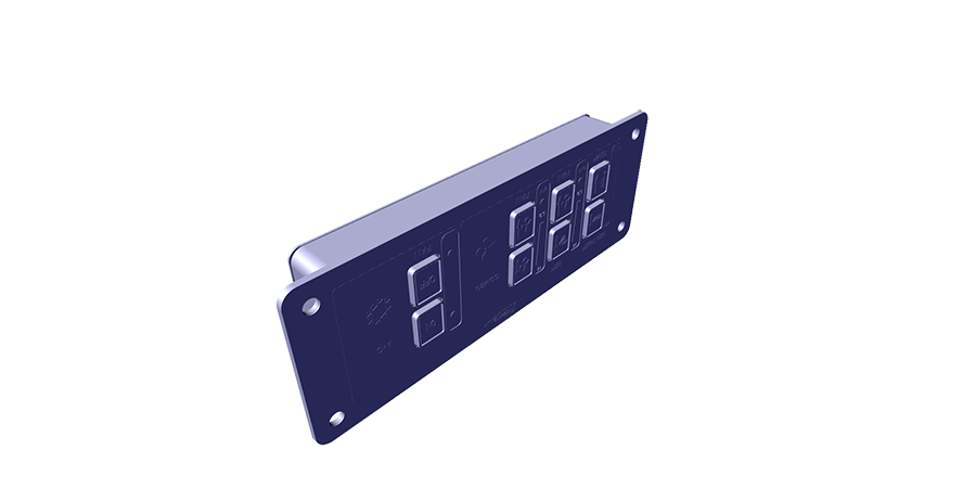 CONTROL PANEL,HVAC,RED DOT - pierce