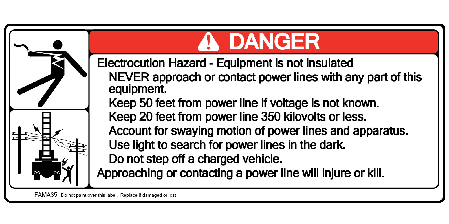 LABEL,SAFETY,ELECTROCUTION,SM - pierce