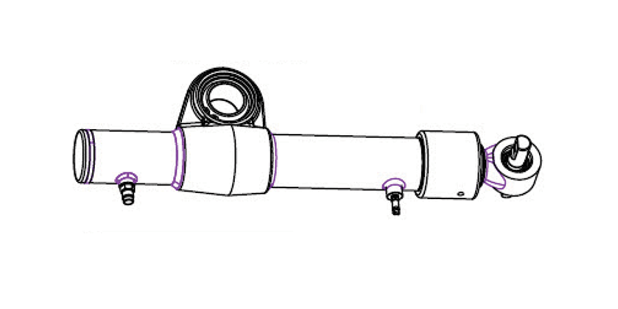 CYLINDER,HYDRAULIC,CAB LIFT - pierce