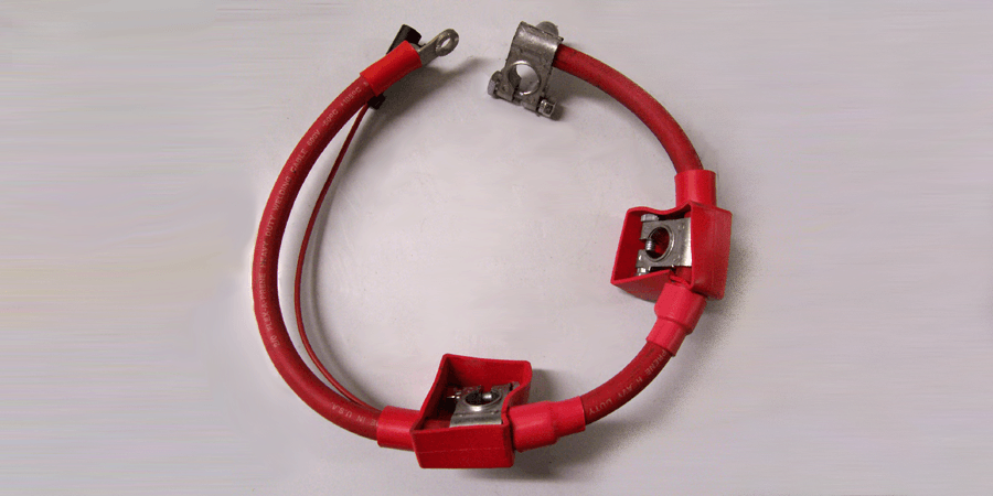 CABLE ASSY,3 BATS 2/0 POSITIVE - pierce