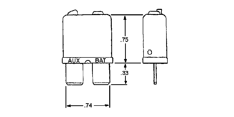 BREAKER,CKT MAN 15A PLUG - pierce