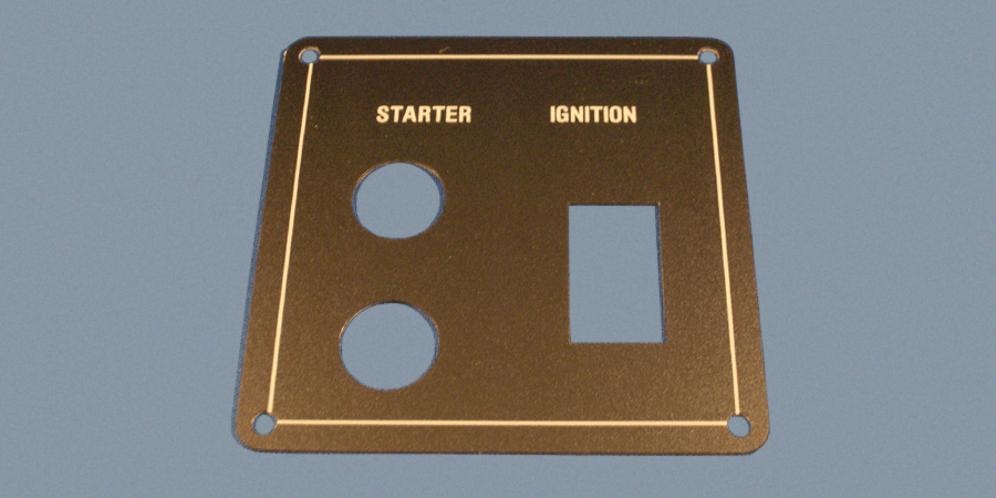 OVERLAY,IGNITION SW,DUAL - pierce