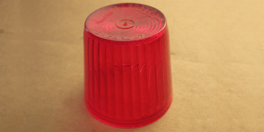 LENS,RED BULLET - pierce