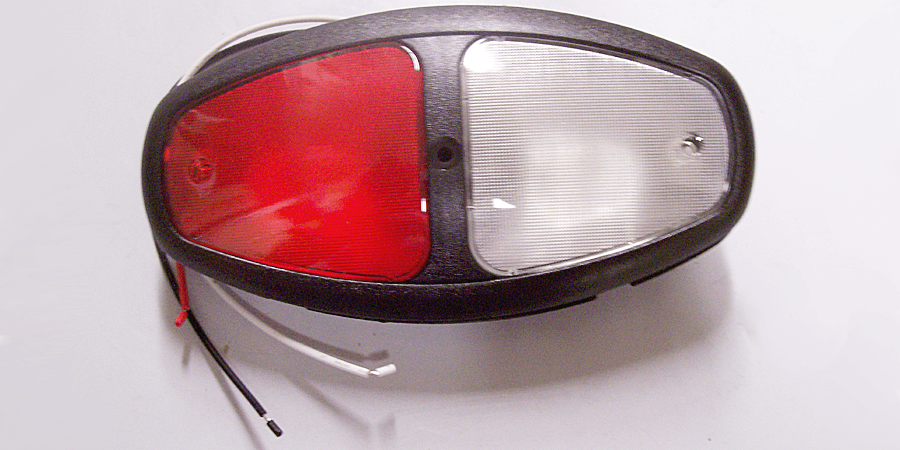 LIGHT,DOME,RED/CLR LENS - pierce