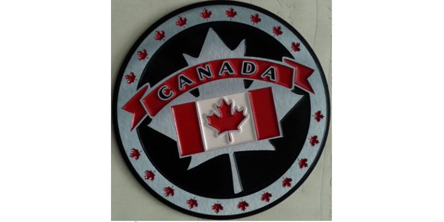 NAMEPLATE,CANADA - pierce