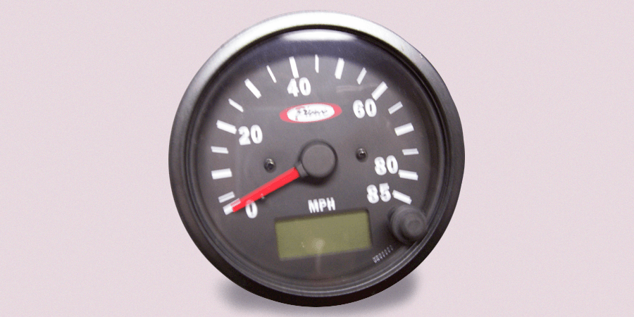 GAUGE,SPEEDO,85MPH,W/TRIP - pierce