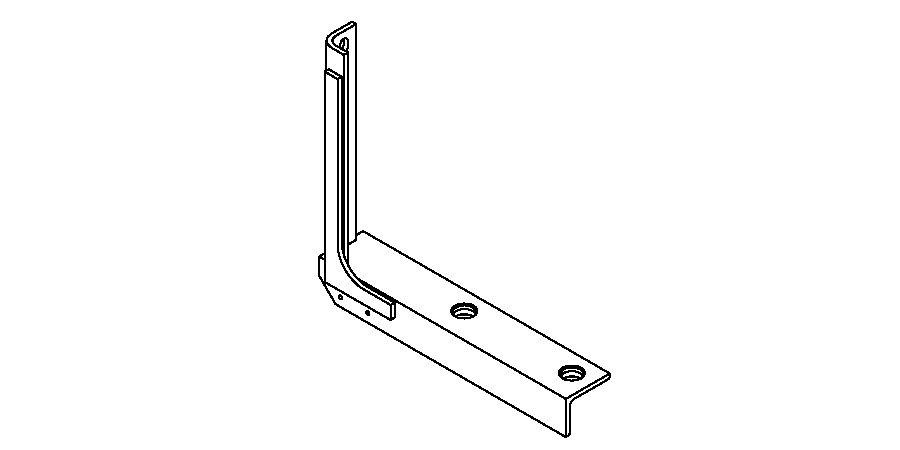 BODY MTG ANGLE,FRT,LH,20"SKIRT - pierce