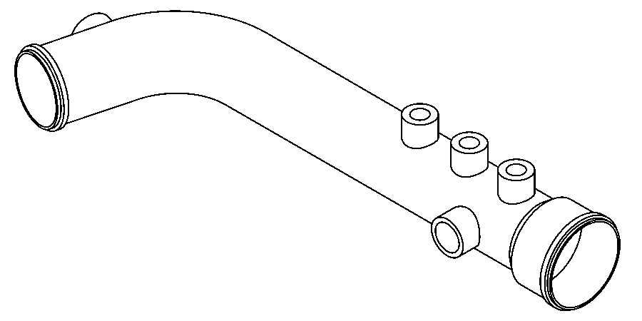 COOLANT TUBE,LOWER,RADIATOR - pierce