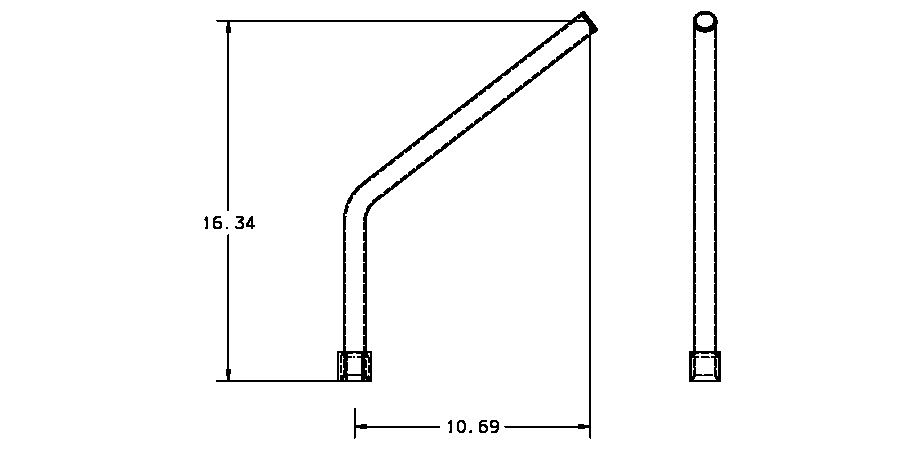 TUBE,COOLANT FILL,ENG SIDE - pierce
