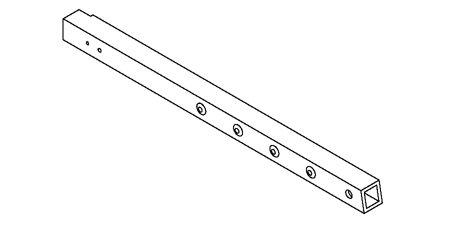 SUPPORT TUBE ASSY,SUBFRAME,LH - pierce