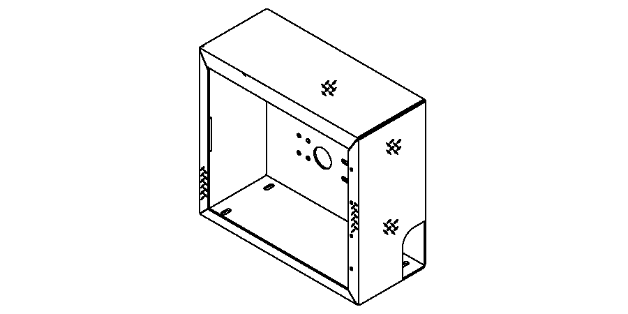 ENCLOSURE,REGULATOR WELD,4-WAY - pierce