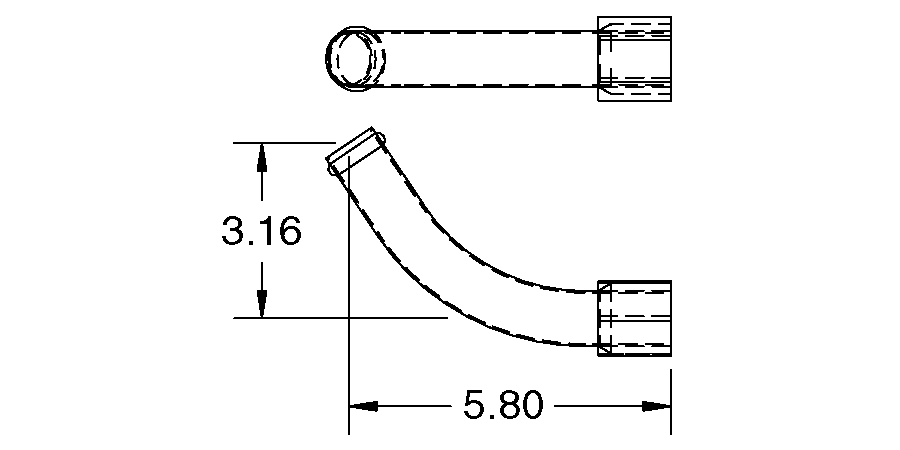 TUBE,ENGINE OIL FILL,LOWER - pierce