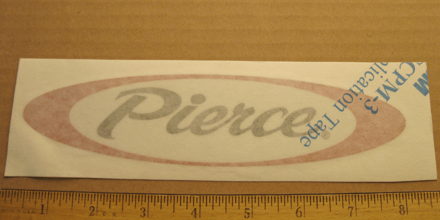 DECAL, 3-COLOR PIERCE LOGO - pierce