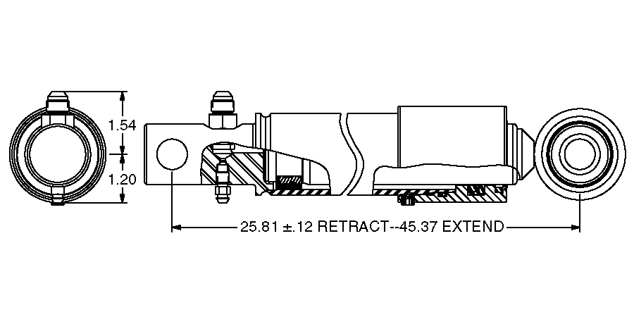 CYLINDER,HYDRAULIC,CAB LIFT - pierce