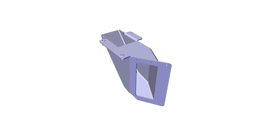 DUCT,OVRHD CONSOLE,RH,WLDMT - pierce
