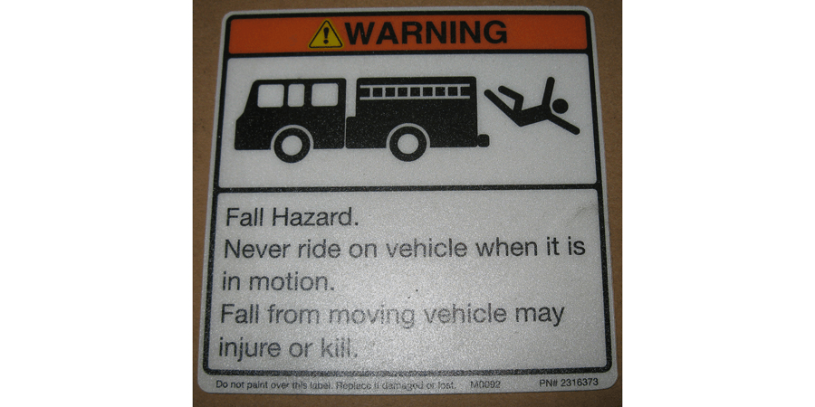 LABEL,SAFETY,WARNING,FALL - pierce