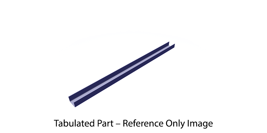 DOOR STIFFENER-ALU 42.50 F-F - pierce