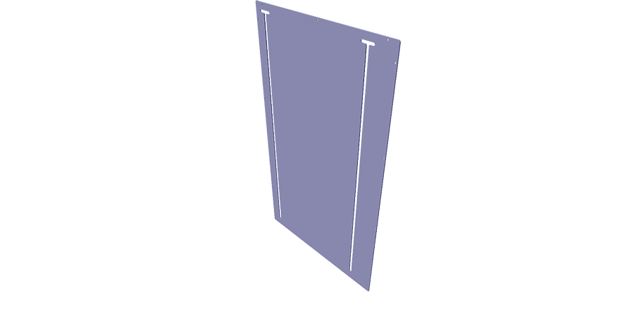 PARTITION COVER,28"DP,ALU - pierce