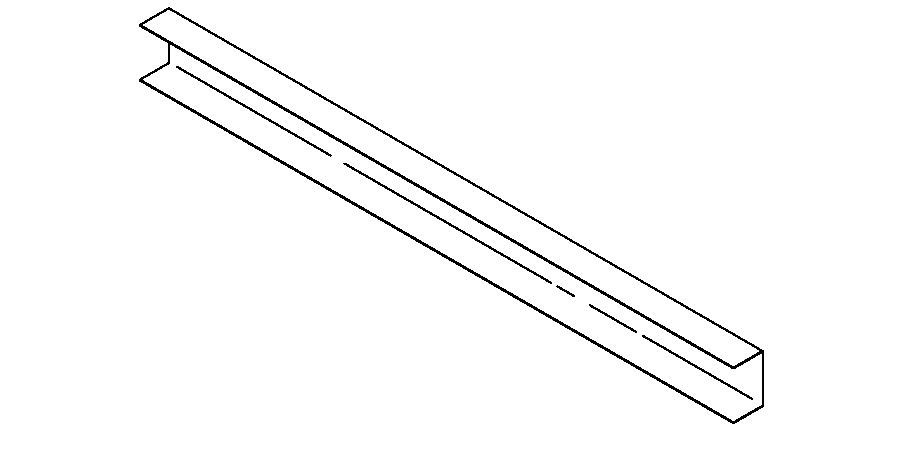 LADDER GUIDE TROUGH,2-SECT,S/S - pierce
