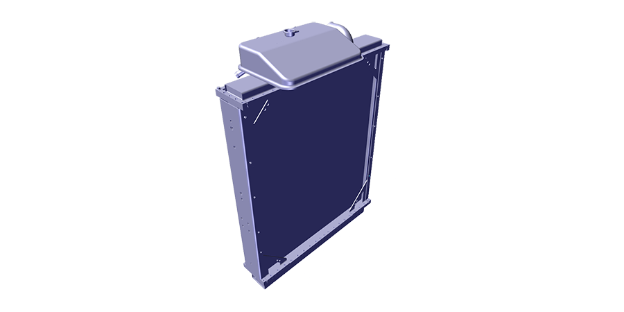 RADIATOR,MOD,CU-BR,14-PLT CLR - pierce