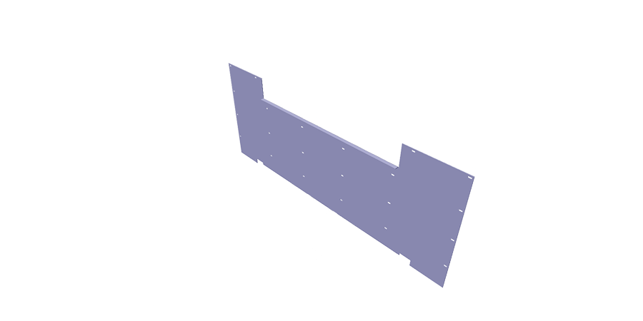 PARTITION,FRONT CROSSLAY,ALU - pierce