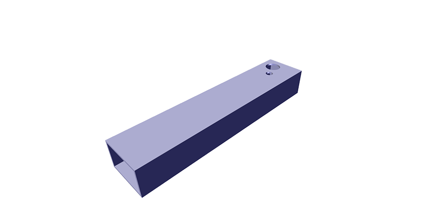 POST ASSY,REAR,STANDARD,ALU - pierce