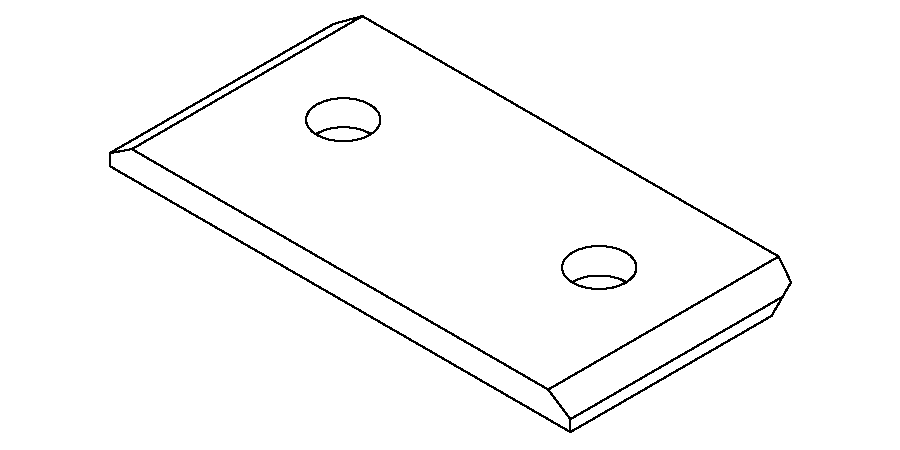GUIDE PAD,MID,BOTTOM FRONT - pierce