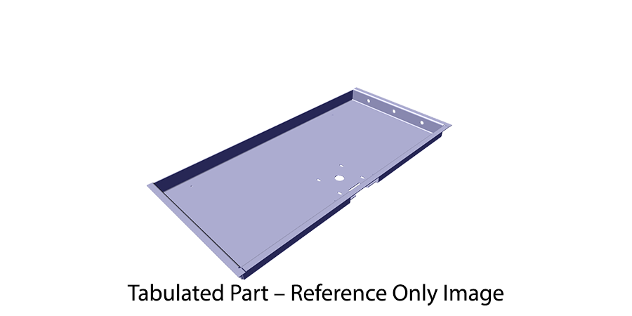 DOOR PAN,LIFT,AL,55.50X22.75FF - pierce