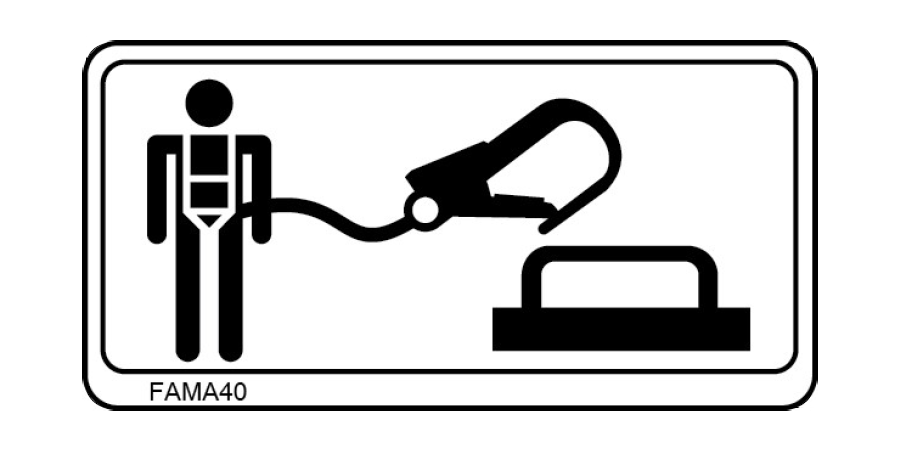 LABEL,SAFETY,ANCHOR POINT - pierce