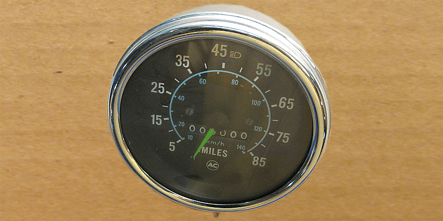 GAUGE,SPEEDO MECH AC 5" - pierce