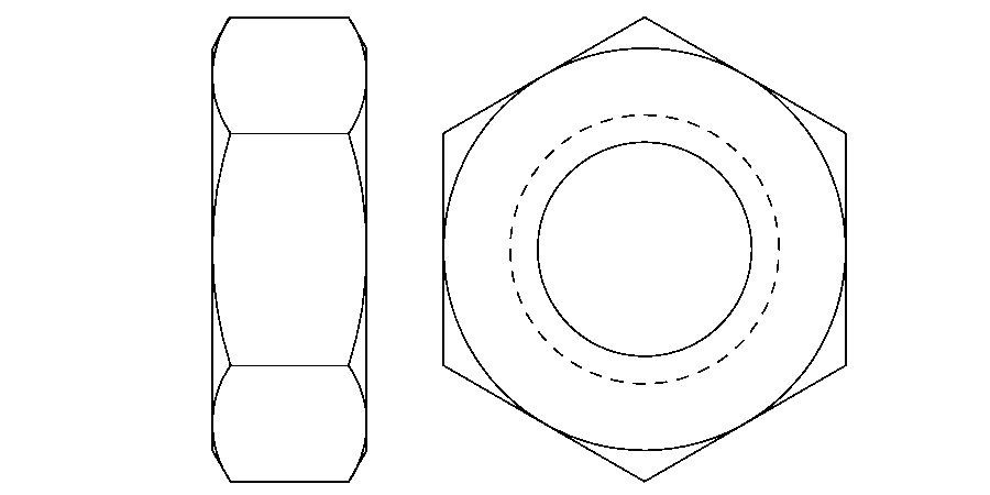 NUT,JAM,HEX,FIN,NC,ZY,G8 - pierce